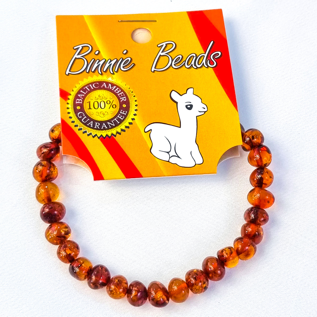 Baby amber bracelet - Cognac – Double 8 Holdings